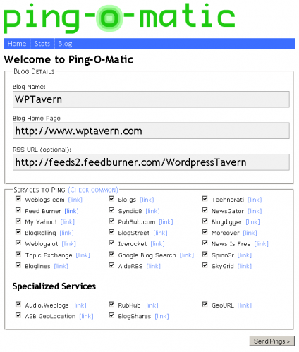 What is Ping-O-Matic? – WP Tavern
