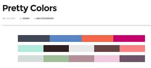 A Beautiful Way to Display Color Palettes in WordPress – WP Tavern