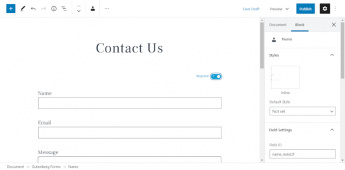 Build Forms via the Block Editor With Gutenberg Forms – WP Tavern