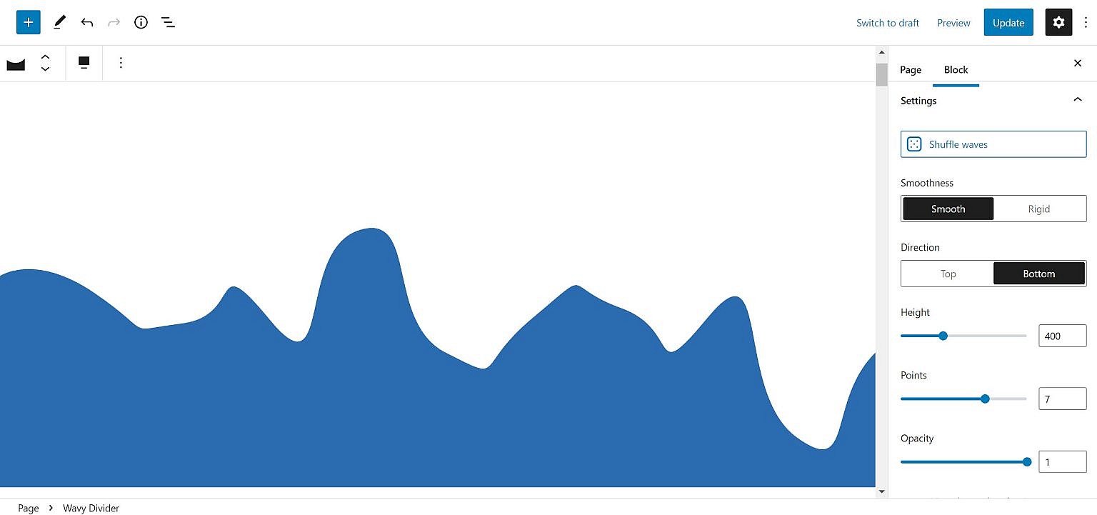 Creating Content Dividers With the Wavy Divider WordPress Plugin – WP ...