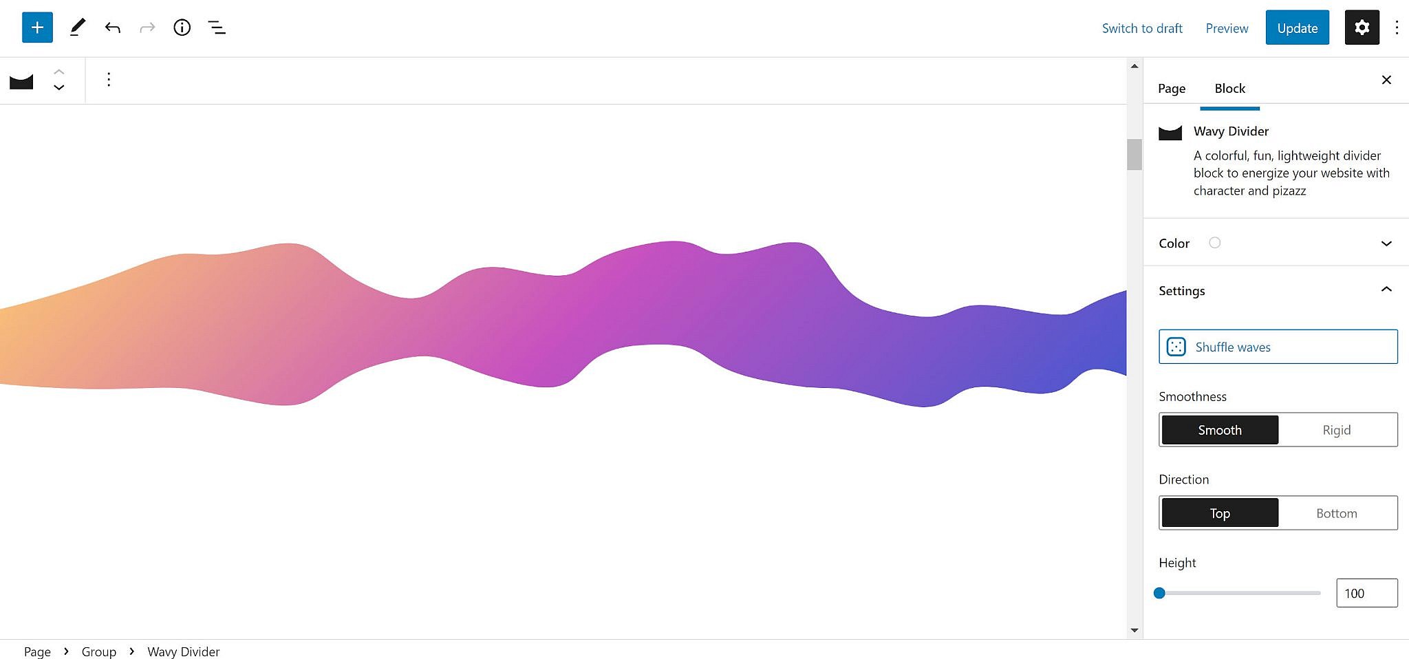 Creating Content Dividers With the Wavy Divider WordPress Plugin – WP ...